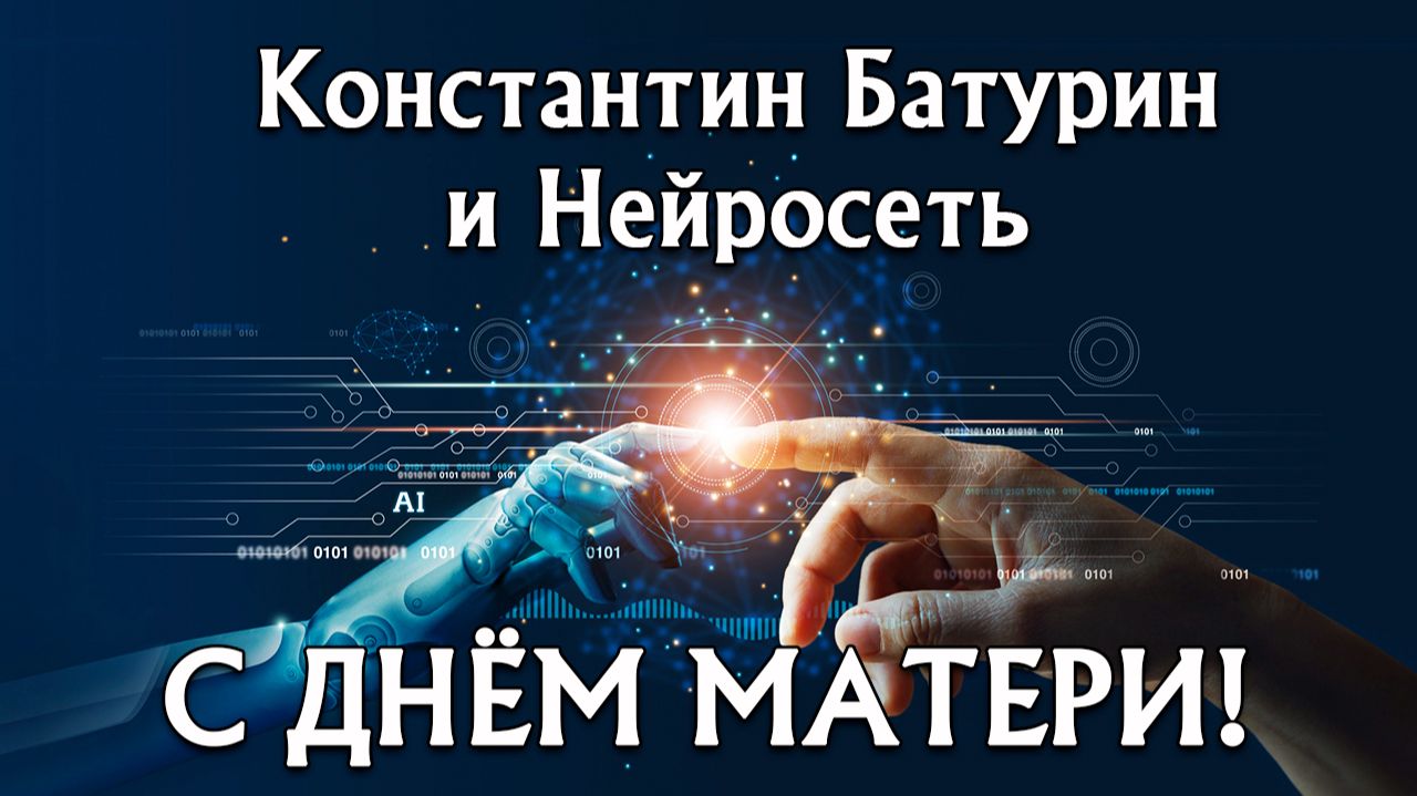 С ДНЁМ МАТЕРИ! - Константин Батурин и Нейросеть