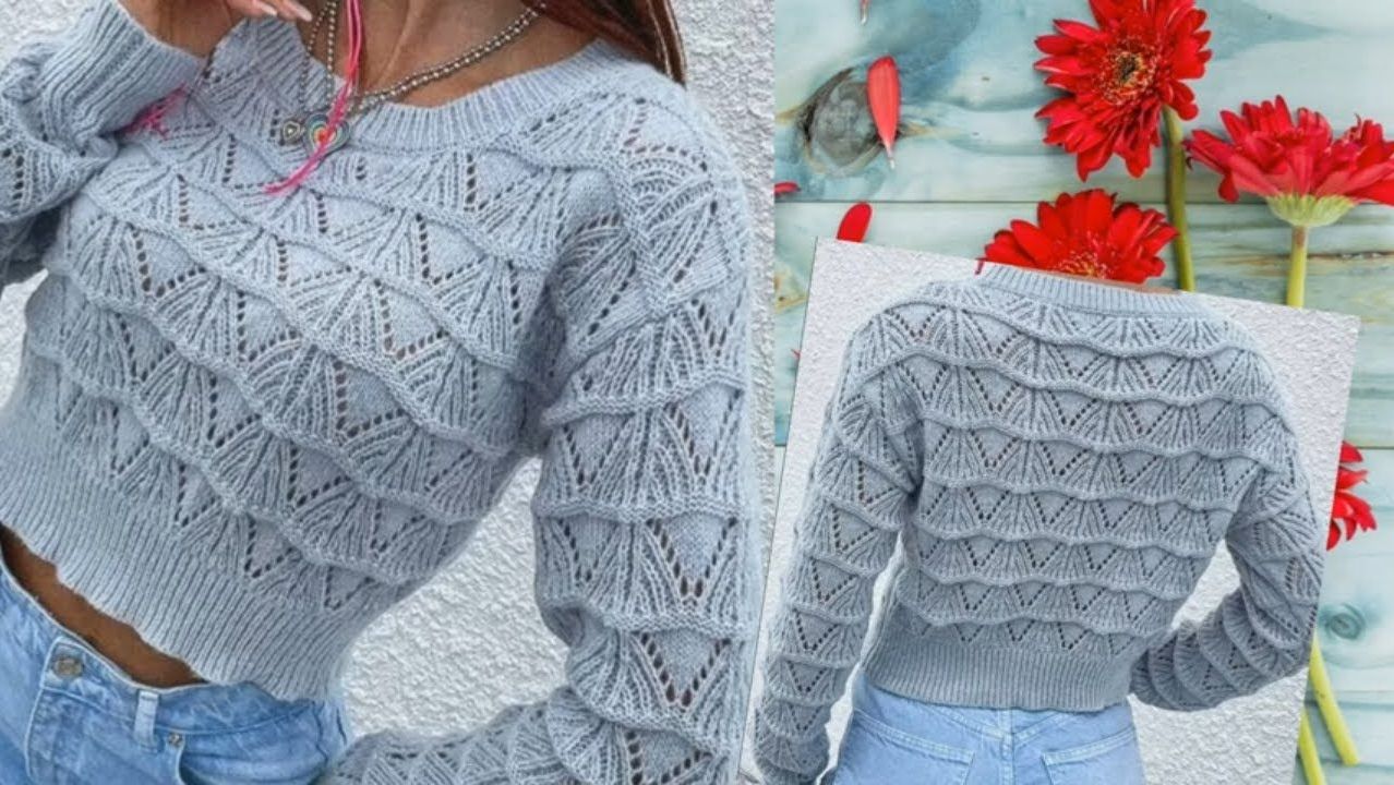 💥ДАВАЙТЕ СВЯЖЕМ себе💎 МОДНЫЙ СВИТЕР💎 спицами из дорого🔥 БУТИКА.