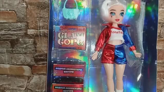 Обзор на куклу Харли Квинн (Рокси Рэд) Глэм Коре -  (Roksy Red) Harley Quinn Clam Core