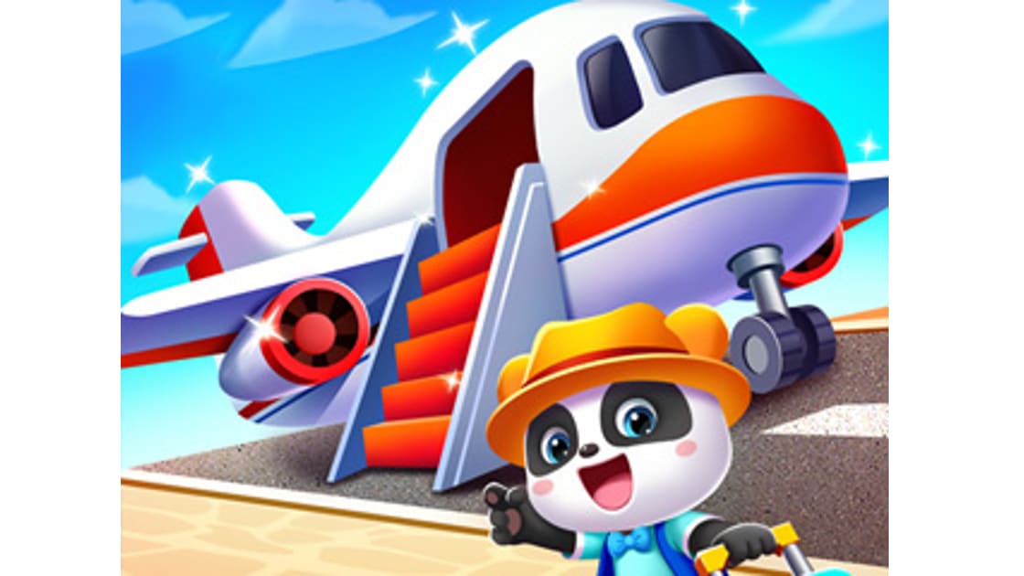 Малышка Панда Самалет/ игра мультик для детей/ Развевающий/ Обучающий