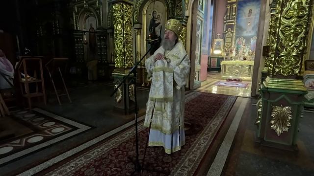 Проповедь епископа Максима в Вознесенском соборе