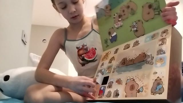 распаковка advent адвент календаря с капибарами ячейка 1