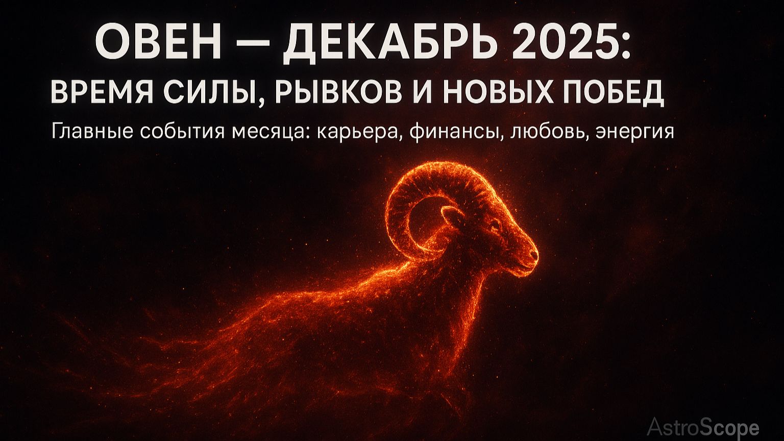 Декабрь 2025 станет месяцем, когда Овны наконец увидят свою настоящую силу