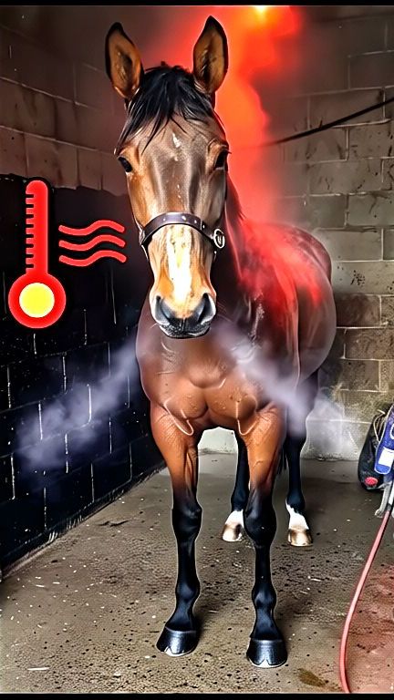 Механизм охлаждения лошади