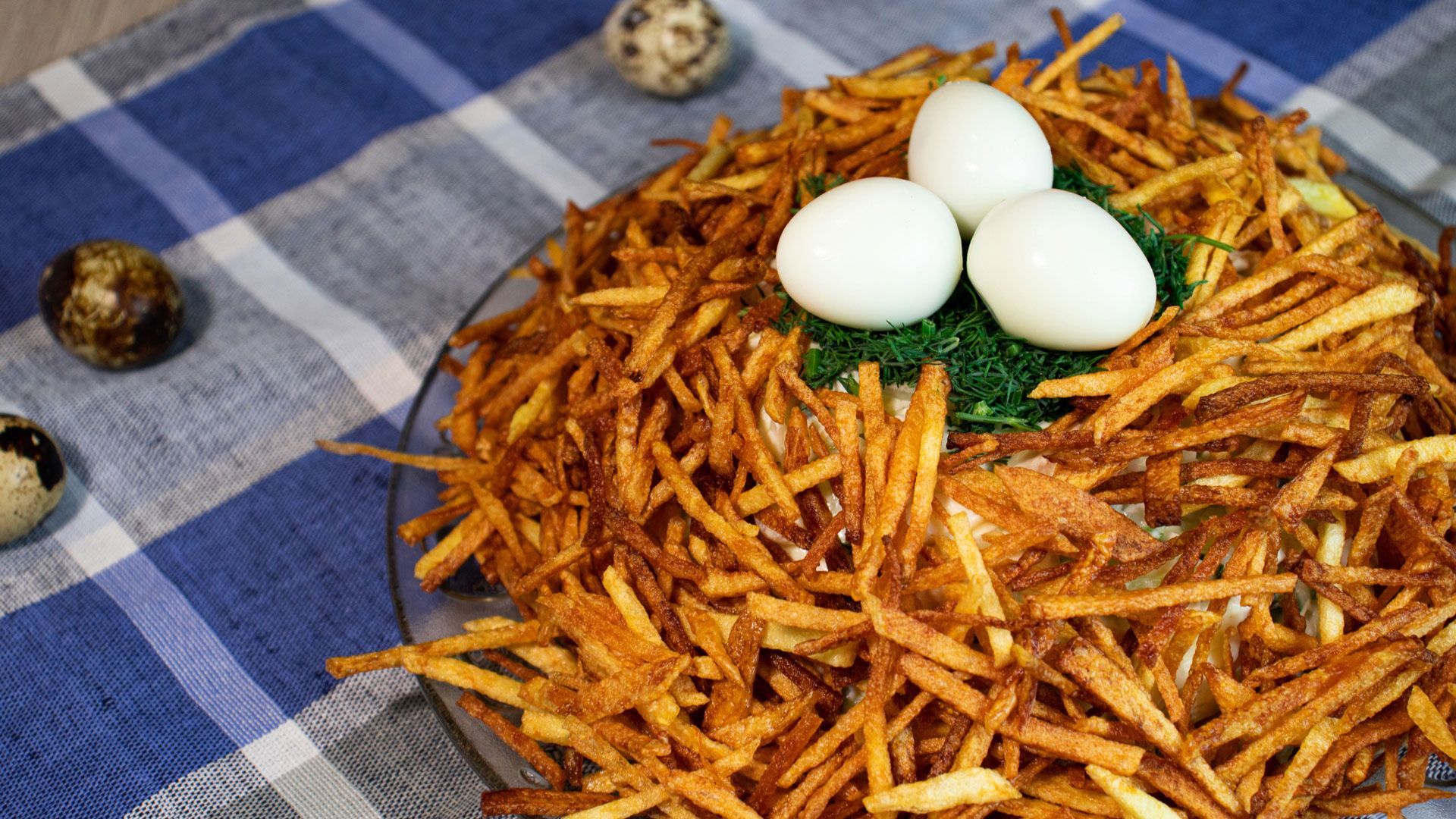 Очень вкусный салат  «Гнездо Глухаря»