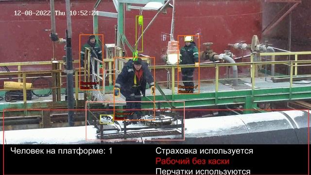 Машинное зрение для контроля СИЗ на высоте