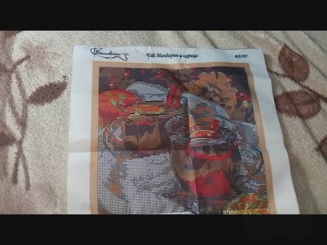 Отшив проекта набора Вышивочка "Чай, мандарин и корица" 6