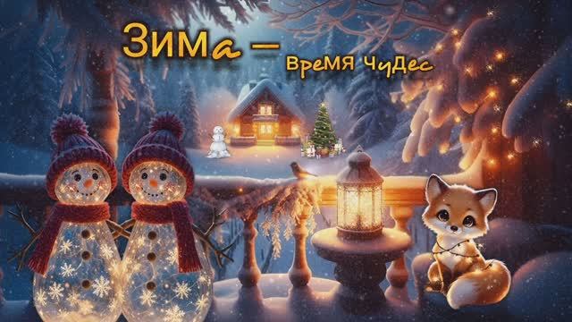 С первым днём зимы. 1 декабря 2025. Первое декабря. Привет, зима. Красивая музыкальная открытка