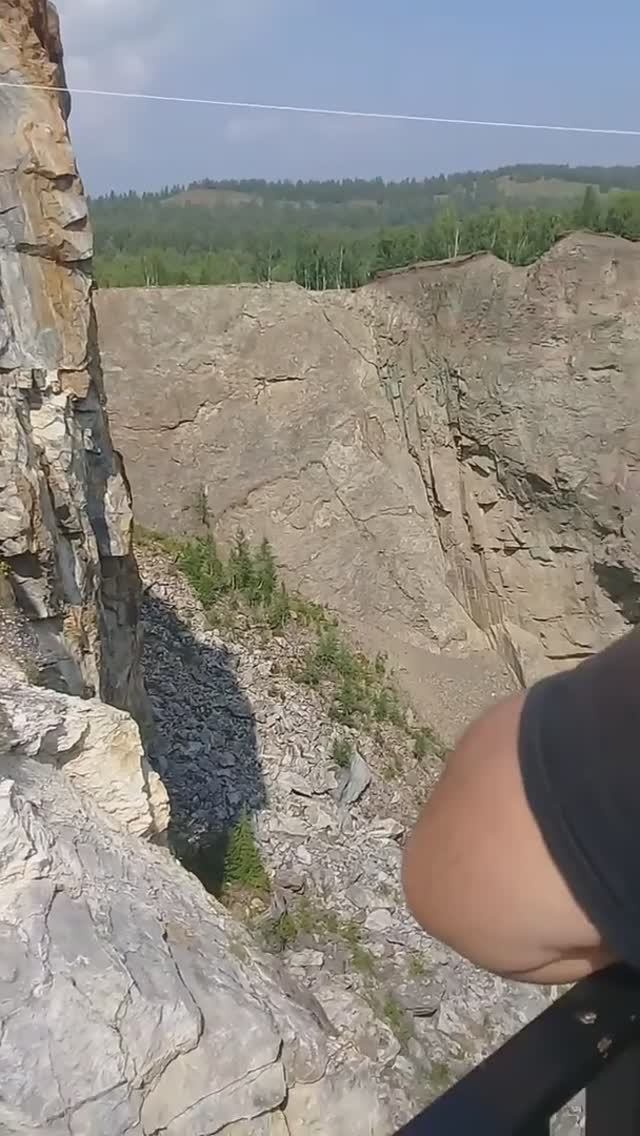 Туимский провал. Строительство смотровой площадки. Хакасия.