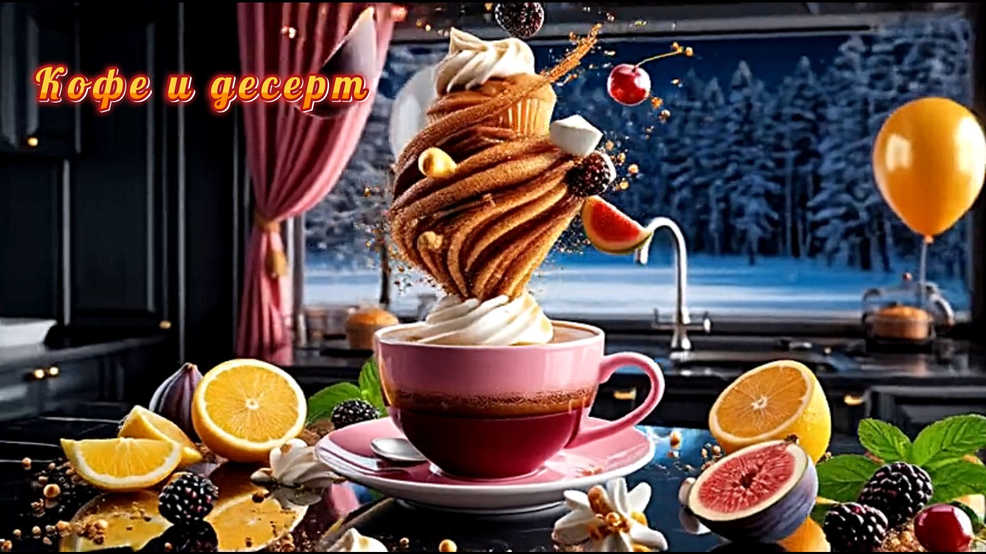 Доброе утро с ароматным кофе и вкуснейшим десертом Магия прекрасной музыки для отличного настроения