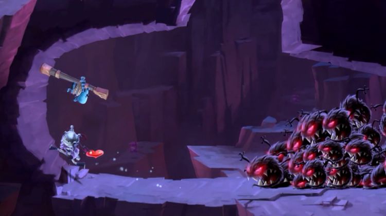 Проходим игру Rayman Legends, 5 этап эпизод Пик Олимпа. Очень опасный рой