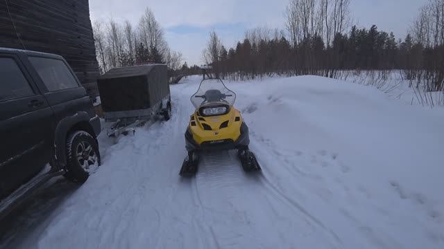 Снегоход Ski Doo Skandic SWT-800 с мотором Suzuki K6A, замер скорости по GPS.