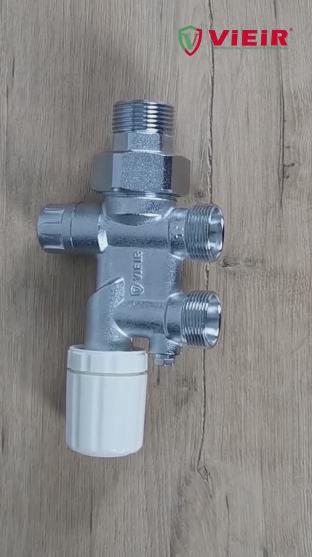 Термостатический узел регулировки для нижнего подключения радиатора