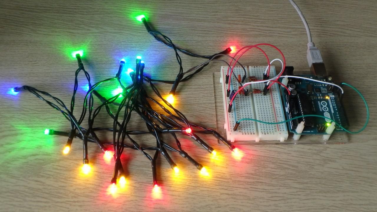 Гирлянда под управлением Arduino.