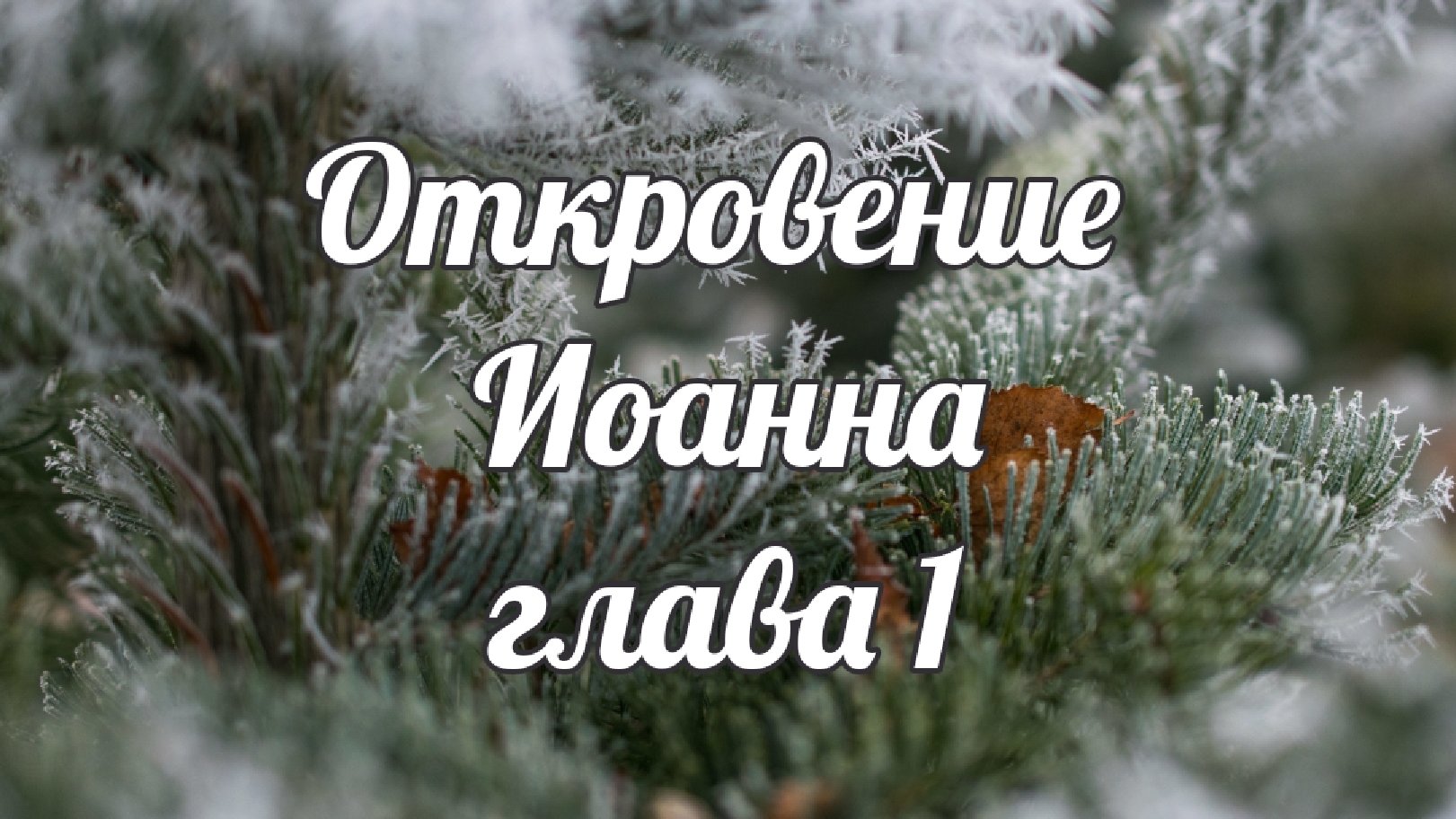 Откровение Иоанна глава 1