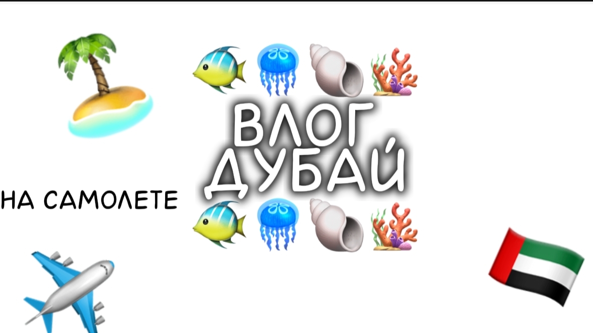 Влог "Поездка на море в Дубаи на самолёте" 
VLOG