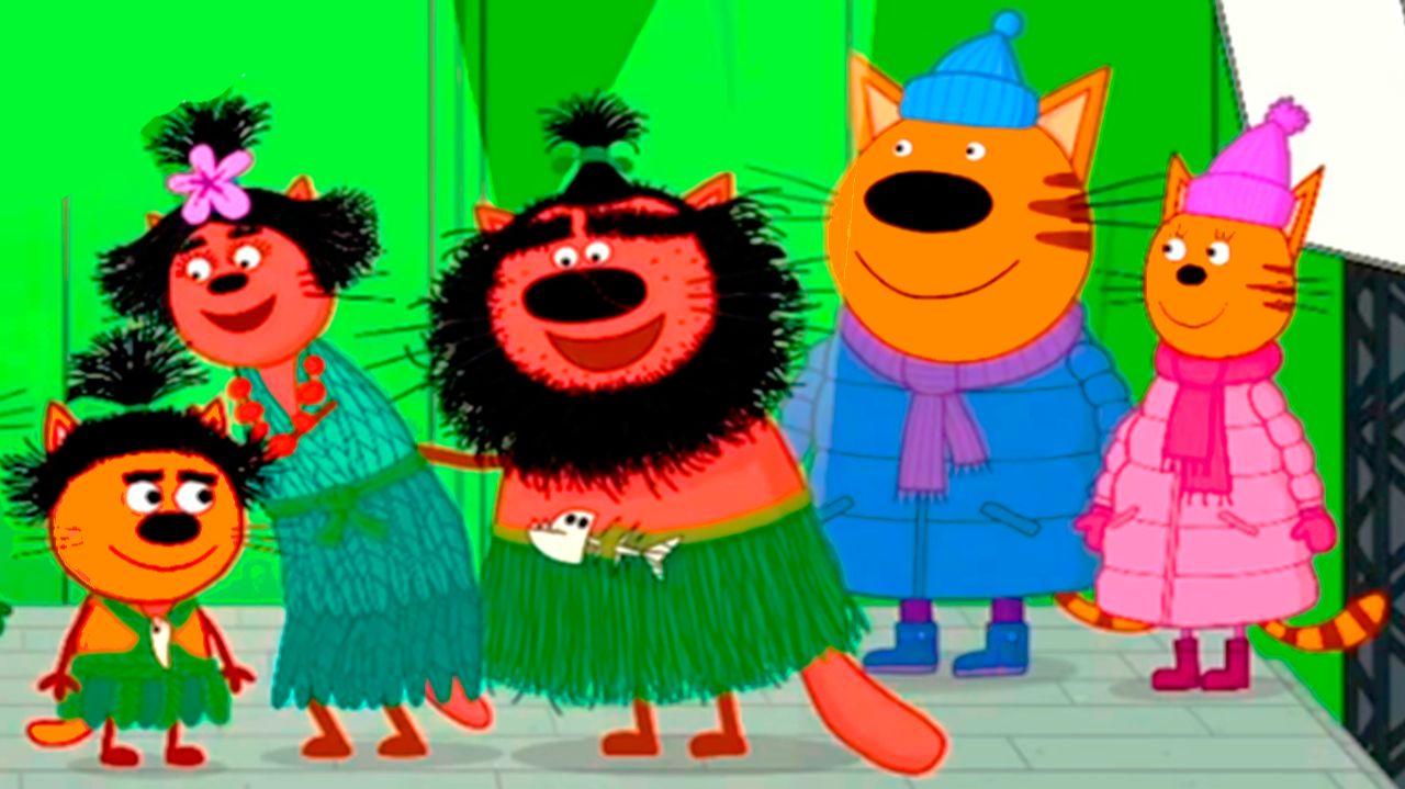 ТРИ КОТА - Зимние каникулы - МУЛЬТИКИ ТРИ КОТА ДЛЯ ДЕТЕЙ