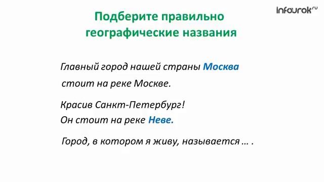 Написание заглавной буквы  Русский язык 2 класс #9  Инфоурок