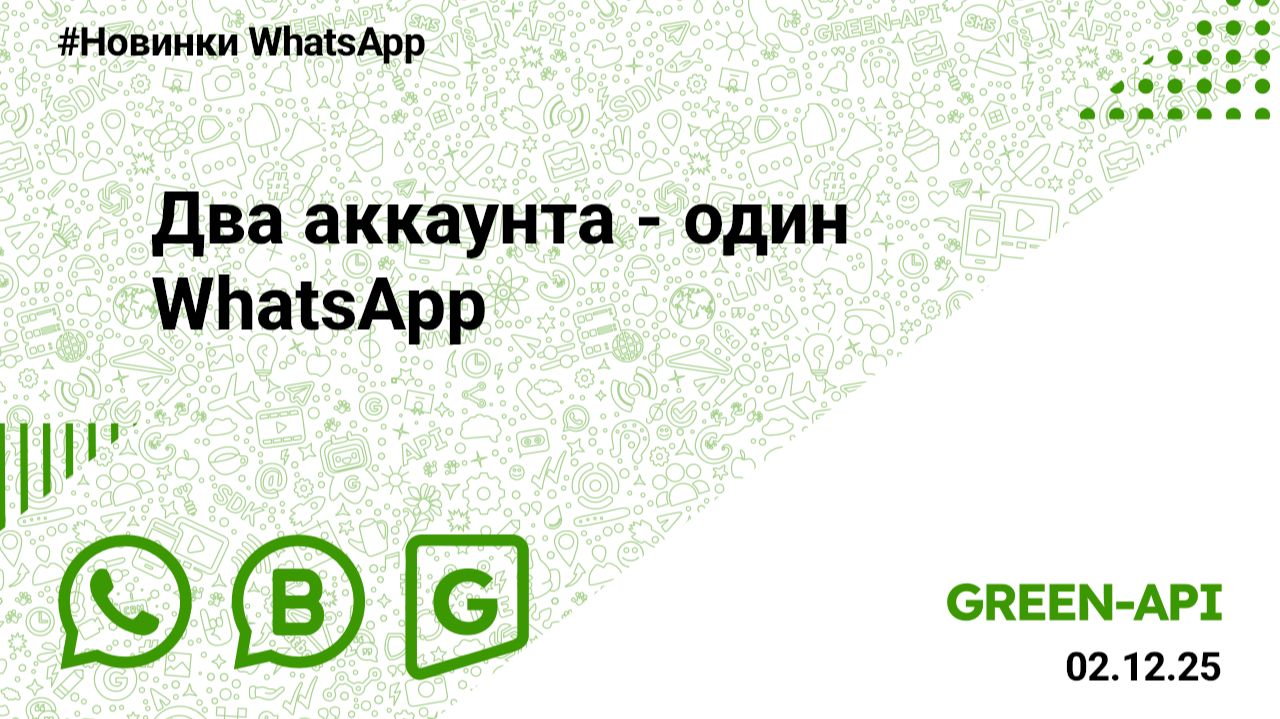 Два аккаунта - один WhatsApp: Новости от 02.12.2025