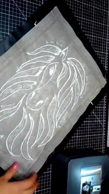 МК "Лошадка" с применением свободно-ходовой стёжки #shorts #пэчворк #новогодниеидеи