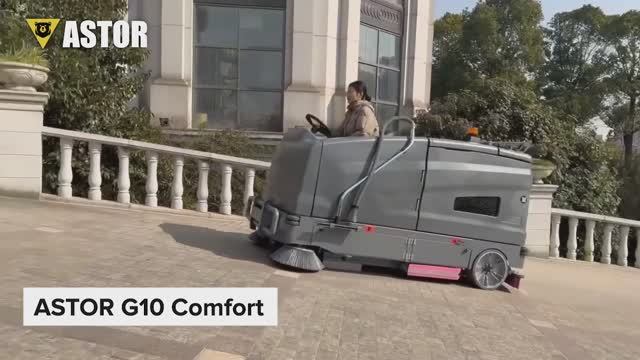 Подметально-поломоечная машина ASTOR G10 Comfort на АКБ для уборки крупных коммерческих объектов