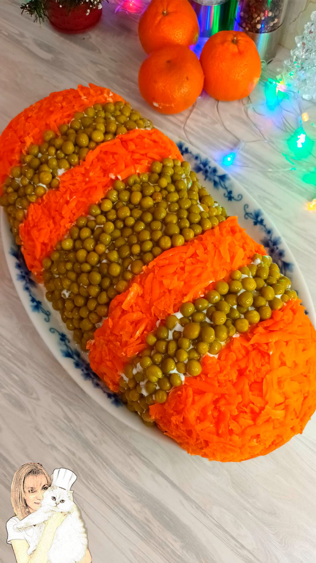 Рецепт для фанатов Оливье!