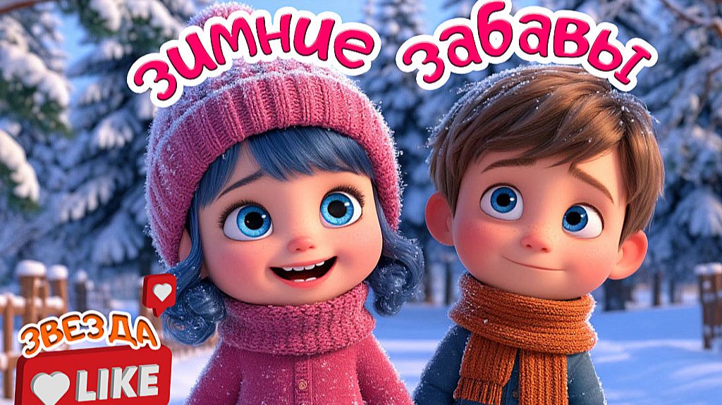 Зимние Забавы - Мультики и Песенки для Детей - Развивающие Мультики для Малышей