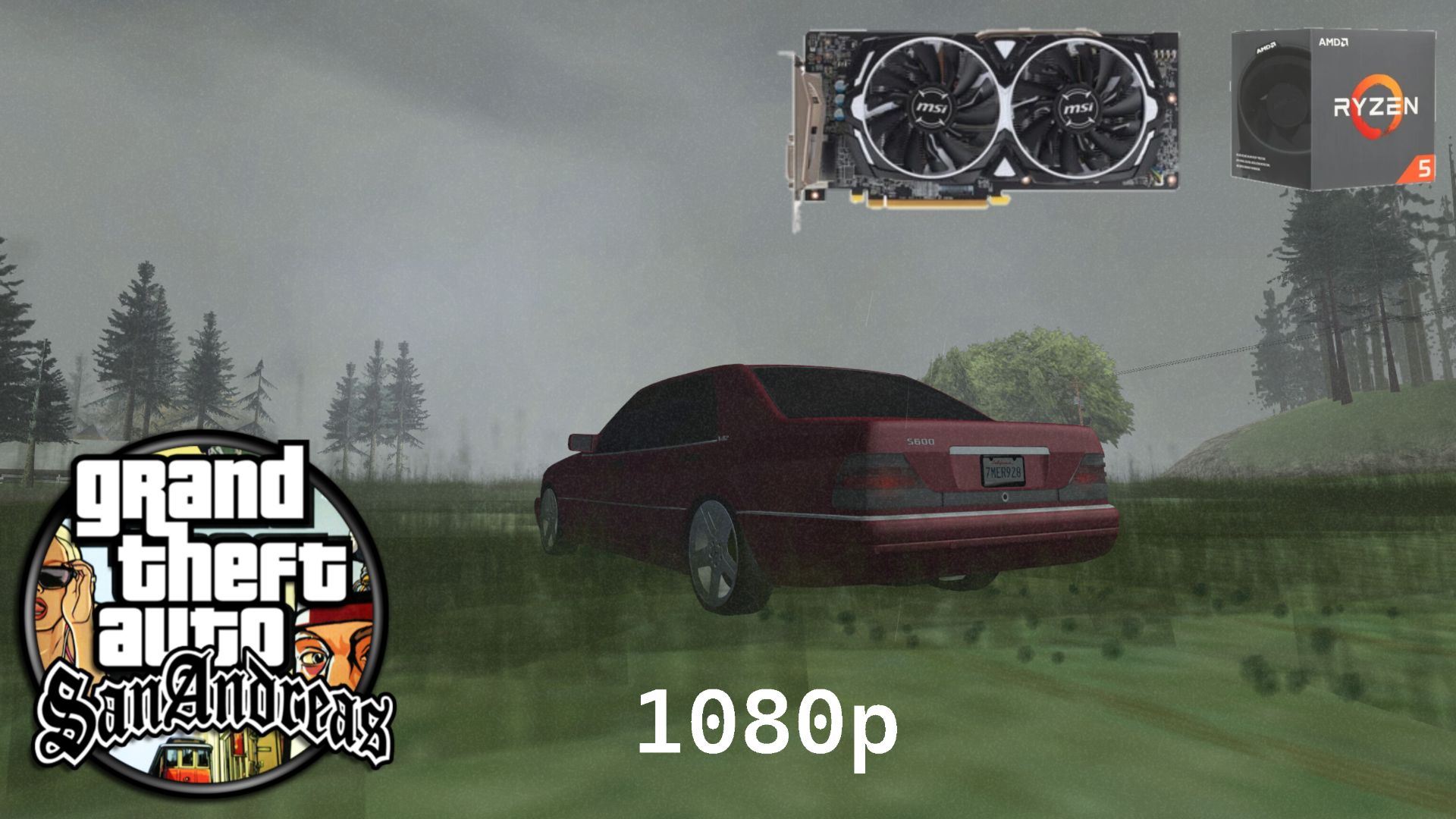 GTA San Andreas - RX 580 8GB - R5 1600 AF - Максимальные настройки - 1080p