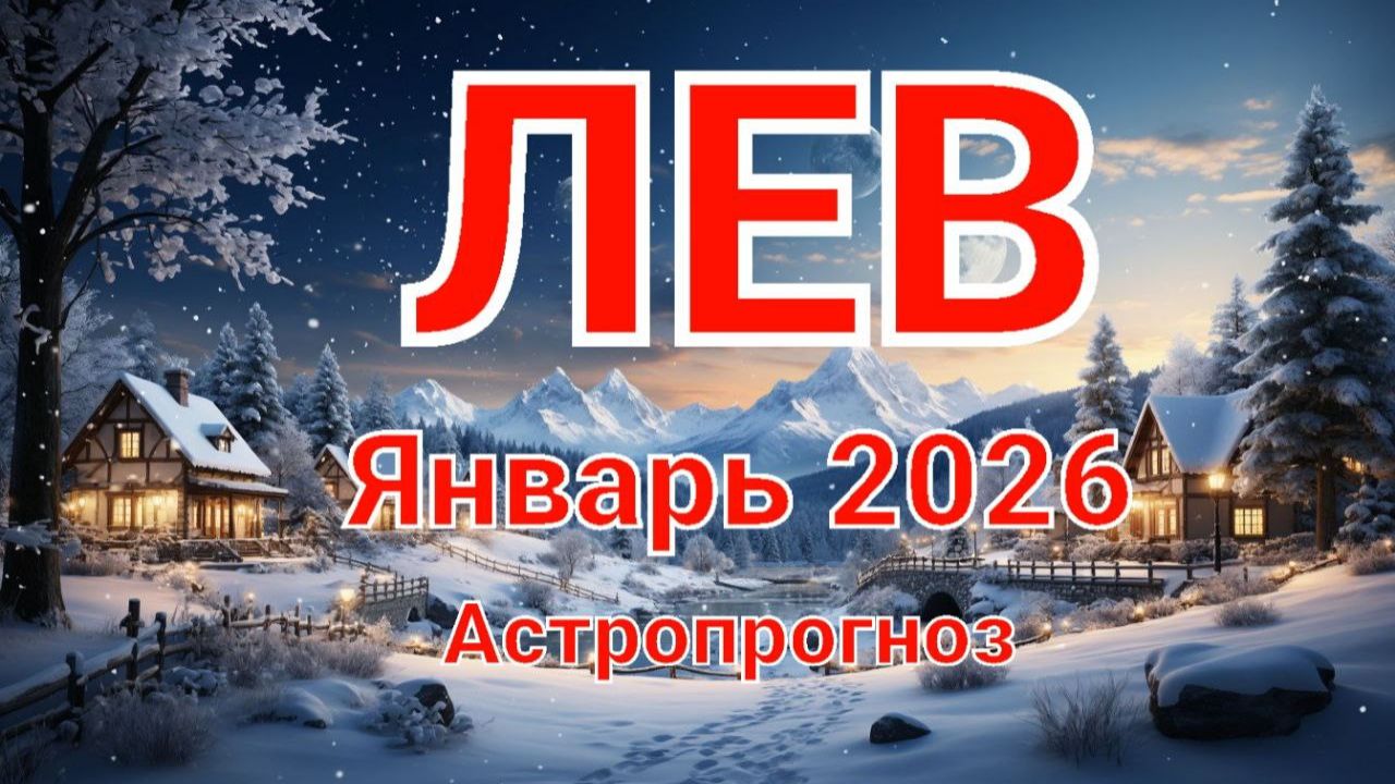ЛЕВ. Январь 2026 год. Астропрогноз