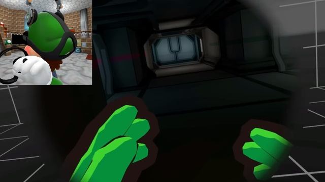 Луиджи играет в Among us VR