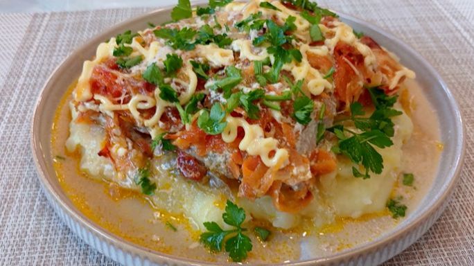 Рыба по Французски / Рыбка с Овощами /