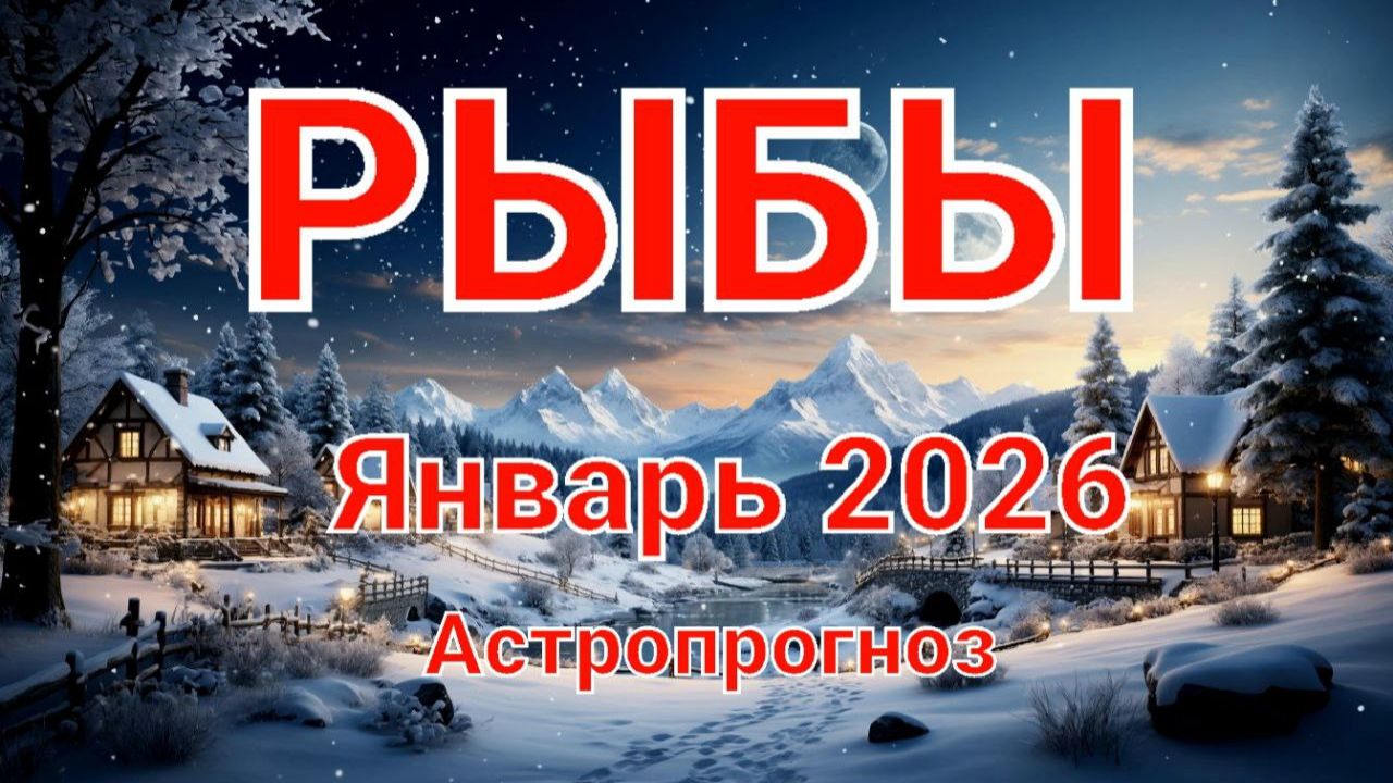 РЫБЫ. Январь 2026 год. Астропрогноз