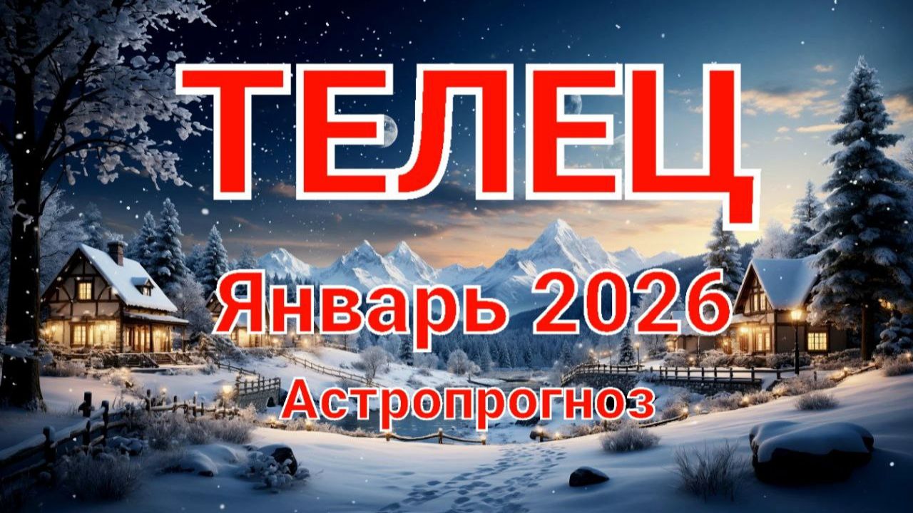 ТЕЛЕЦ. Январь 2026 год. Астропрогноз
