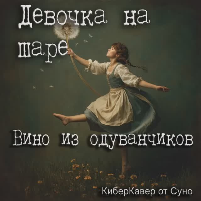 Девочка на шаре. Вино из одуванчиков. КиберКавер от Суно.
