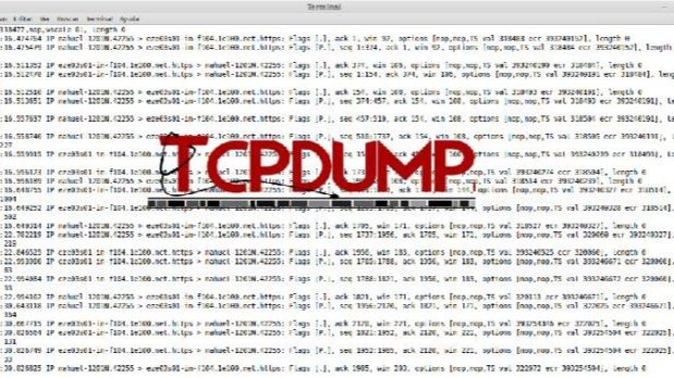 Просмотр сетевого трафика с помощью программы tcpdump.