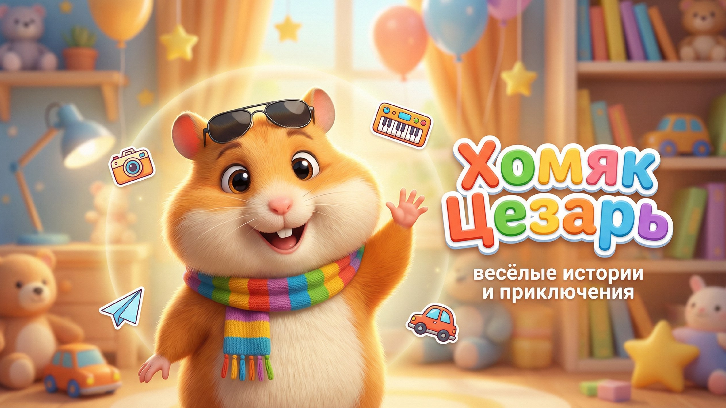 Хомяк Цезарь и Машинка – смешное видео про животных для детей