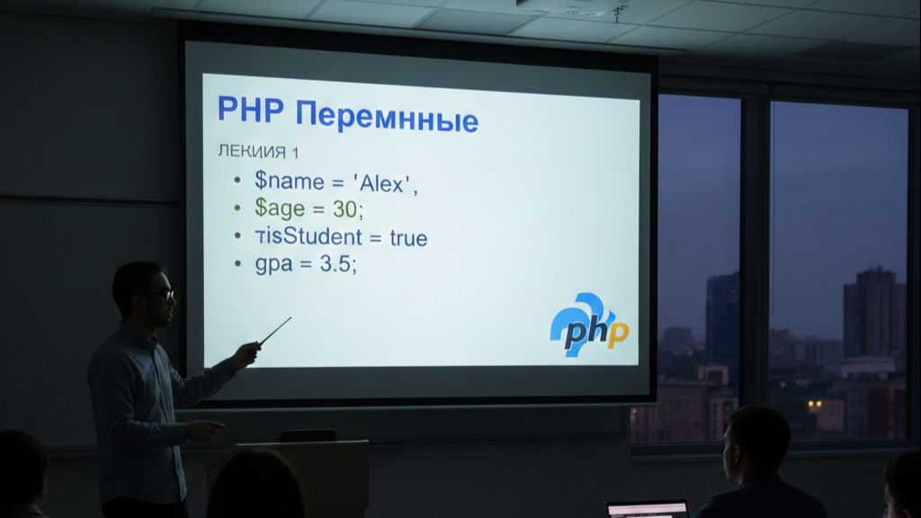 PHP лекция 1. Переменные.