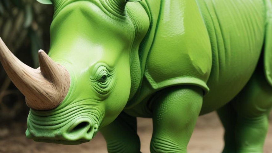 лаймовый носорог