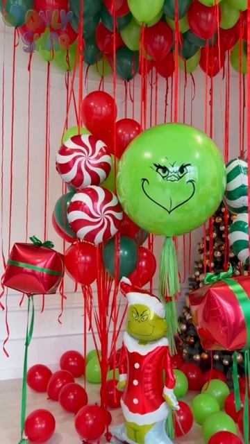 Гелиевые шары с Гринчем