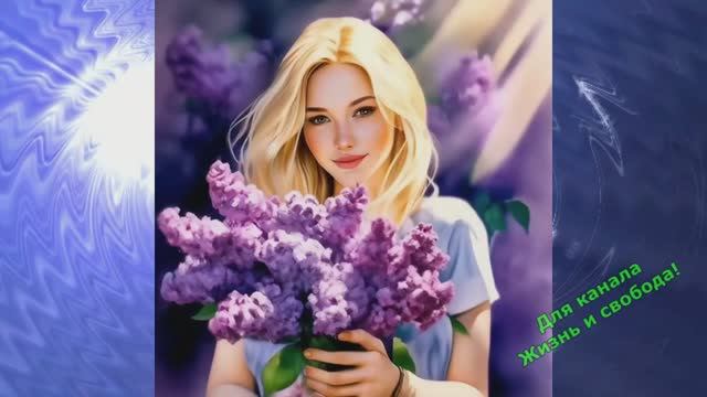 Девушка с букетом сирени. Песня в стиле шансон