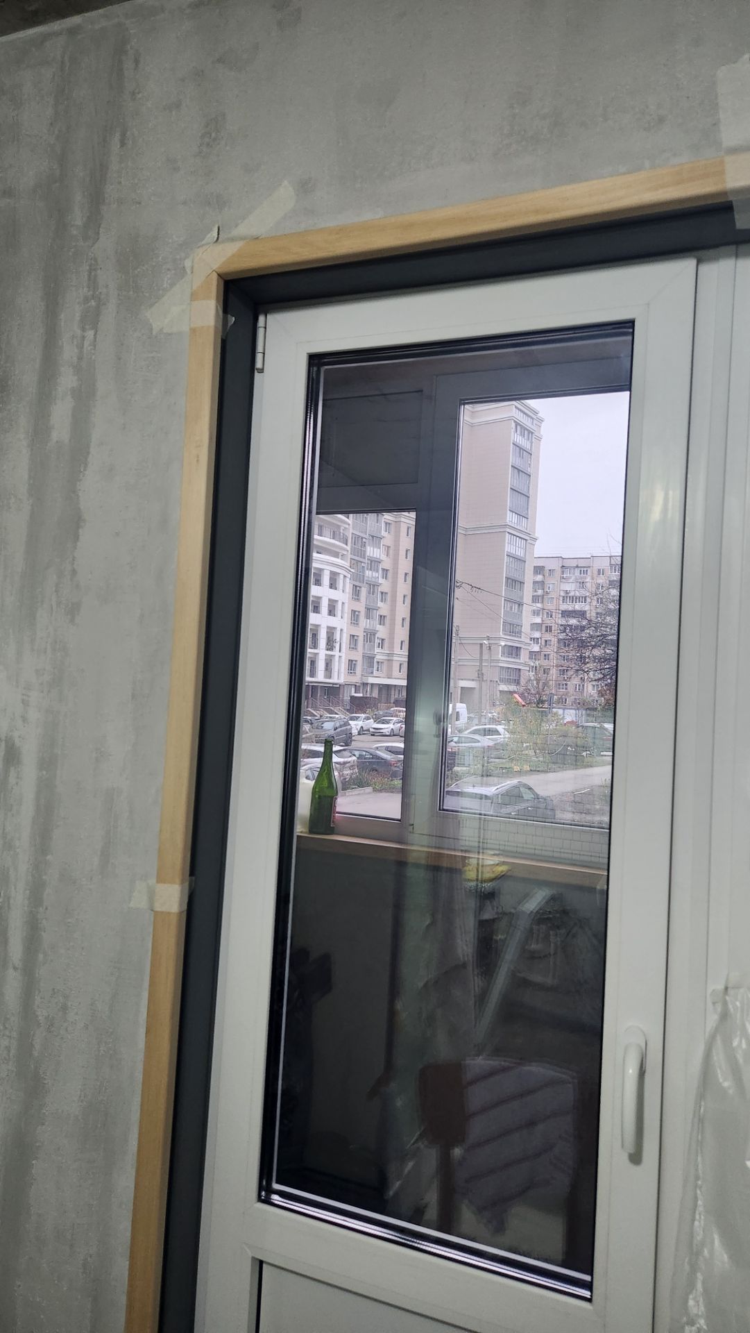 Отделка откосов окна деревом 🪵🪟