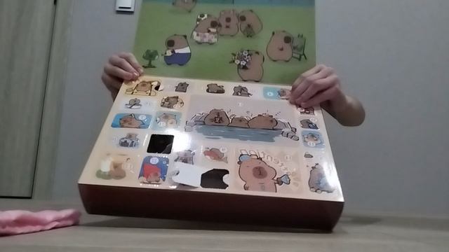 распаковка 4  ячейки адвент календаря