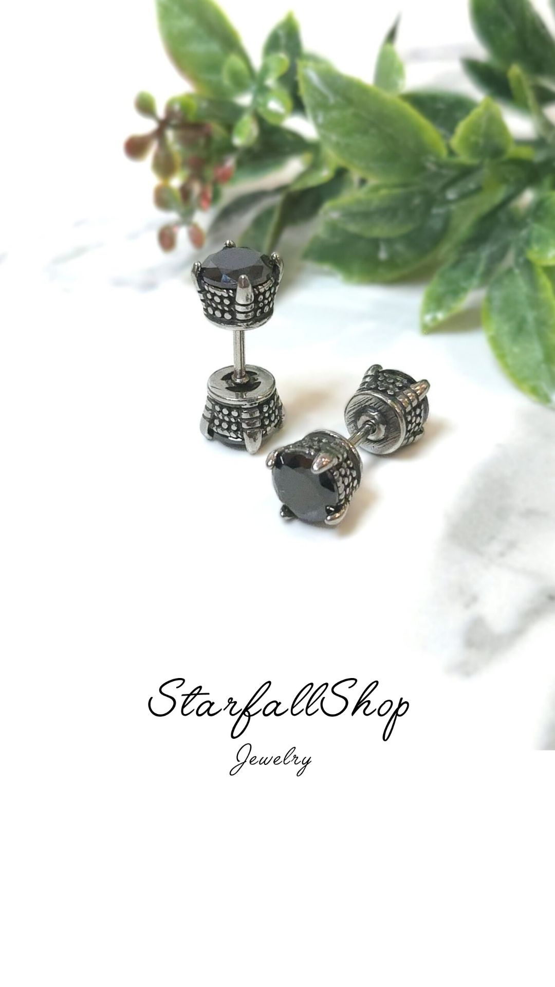 Двусторонние серьги-пусеты "Драконья хватка" от StarfallShop