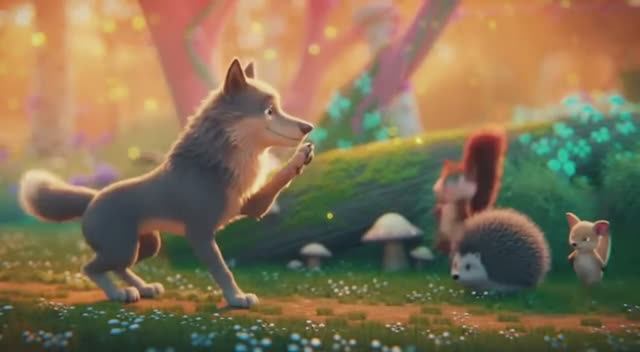 Мультик для детей мультфильм про волка 7