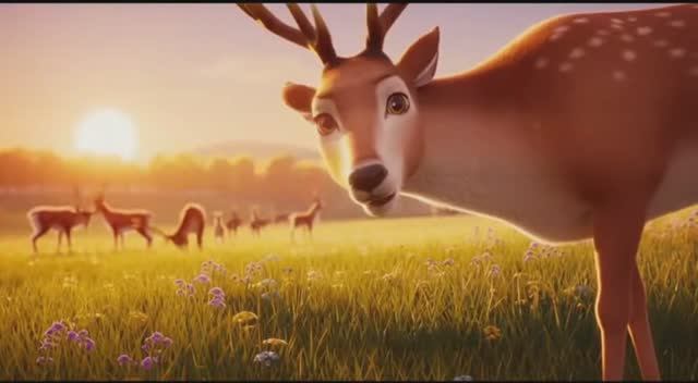 Мультик мультфильм про оленя 2