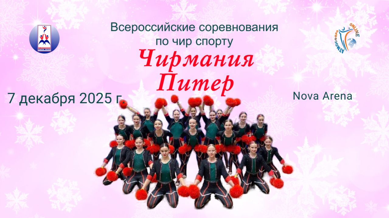 Всероссийские соревнования по чир спорту «Чирмания-Питер 2025». Арены "Нова Арена" (7 декабря 2025)