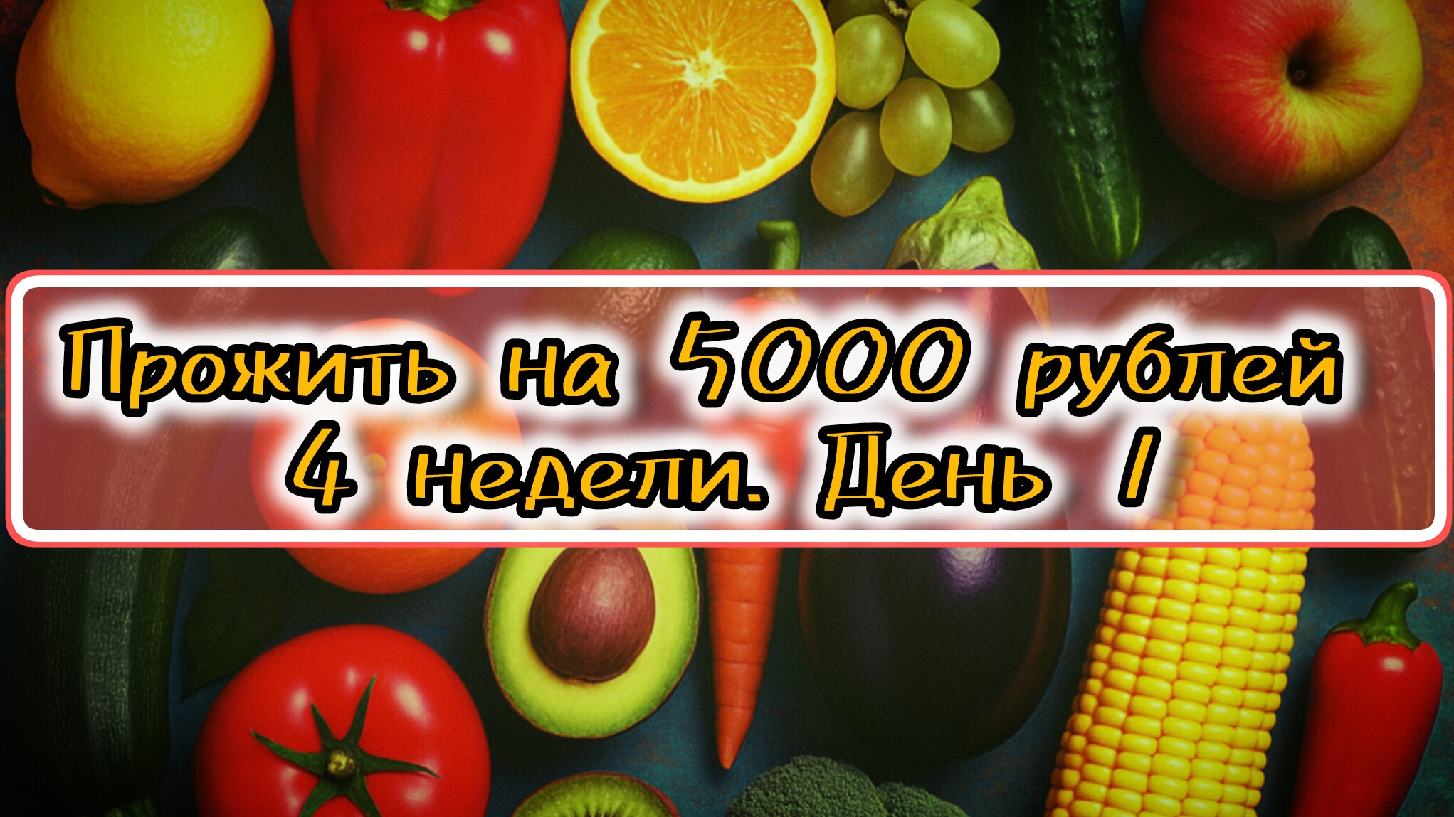 Прожить на 5000 рублей 4 недели. День 1