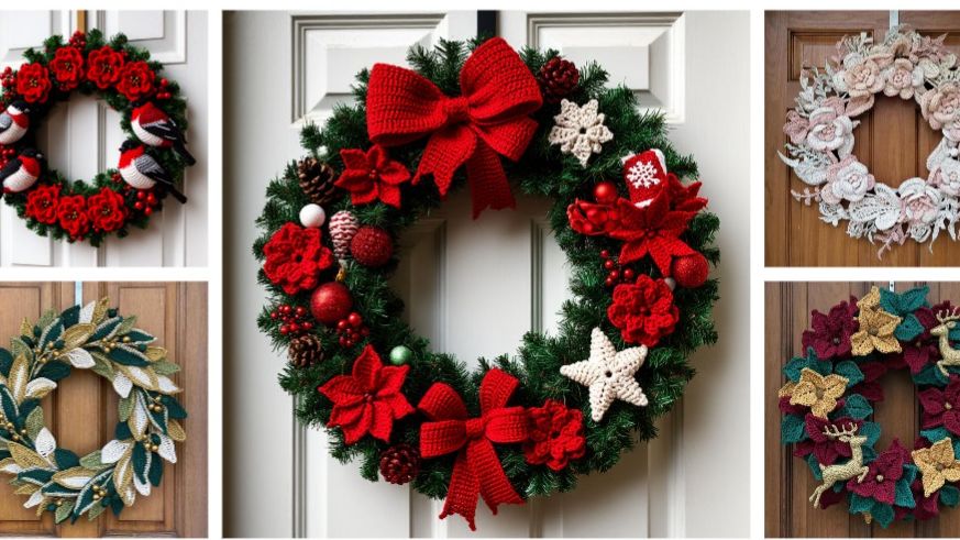 ❄️🎄🦌☃️ Не Иголки, а Петельки: Идеи Вязаных Рождественских Венков, от Которых Не Отвести Глаз! 🎄✨