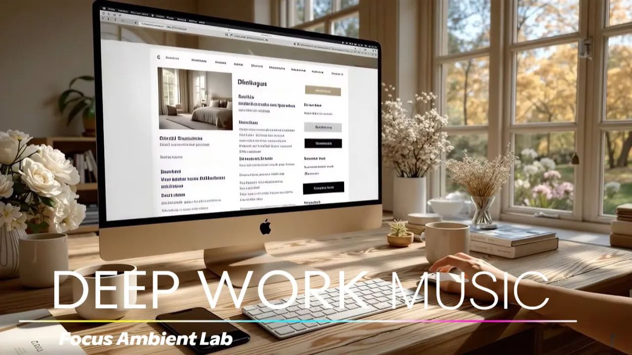 Deep Work Music  Art Studio Ambiance for Focus & Creative Flow