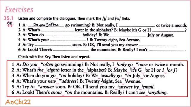 Unit 35 Me and you, you and me - English Pronunciation in Use Elementary